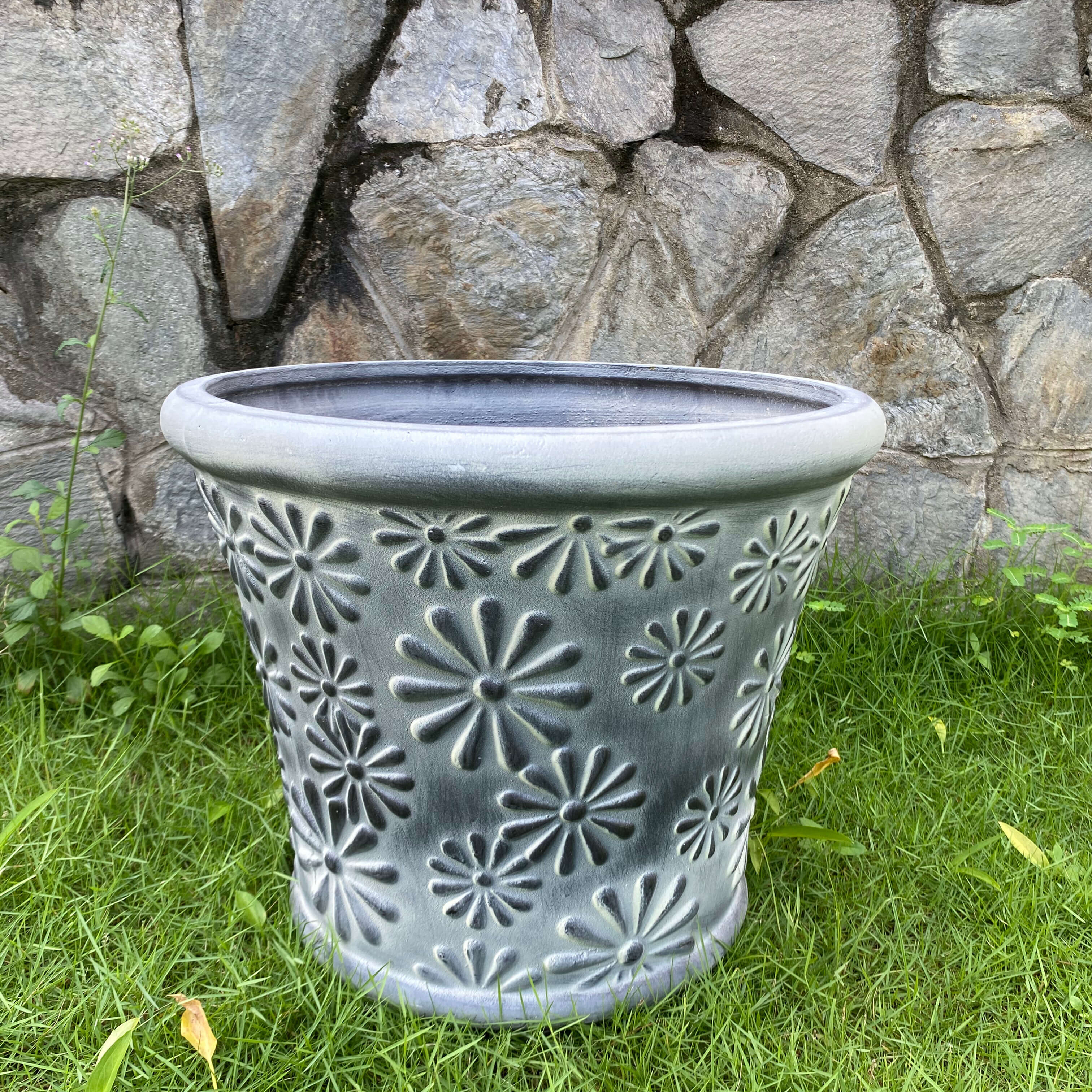 Flora Embossed Planter
